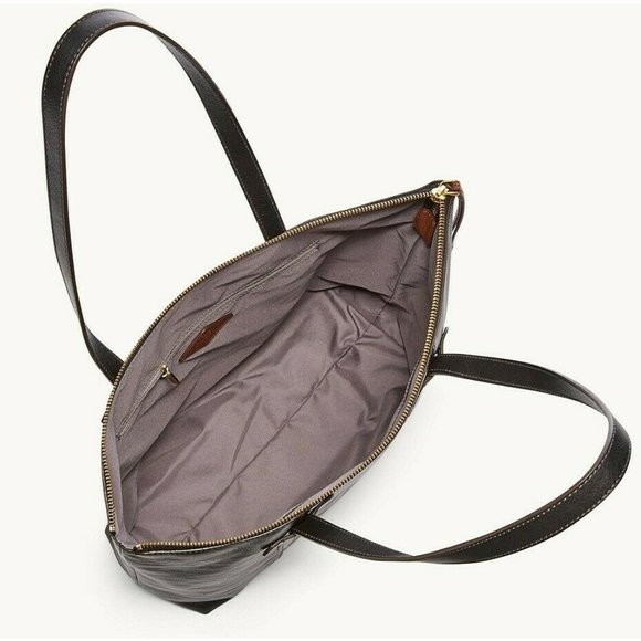 Fossil | Bags | New Fossil Felicity Tote Leather Black | Poshmark